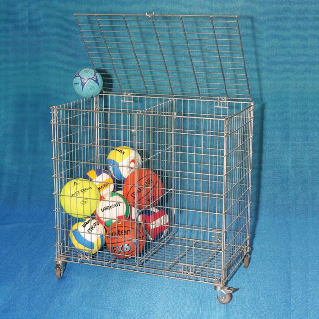 LOCKABLE AND FOLDABLE BALL CART