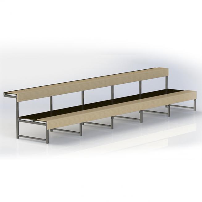 FIXED SPECTATOR STAND, WITH BENCH-STYLE SEATS