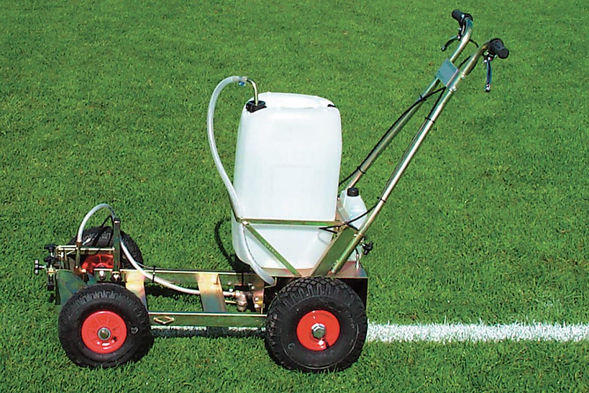 PITCH LINE MARKING TROLLEY . SUPERMATIC