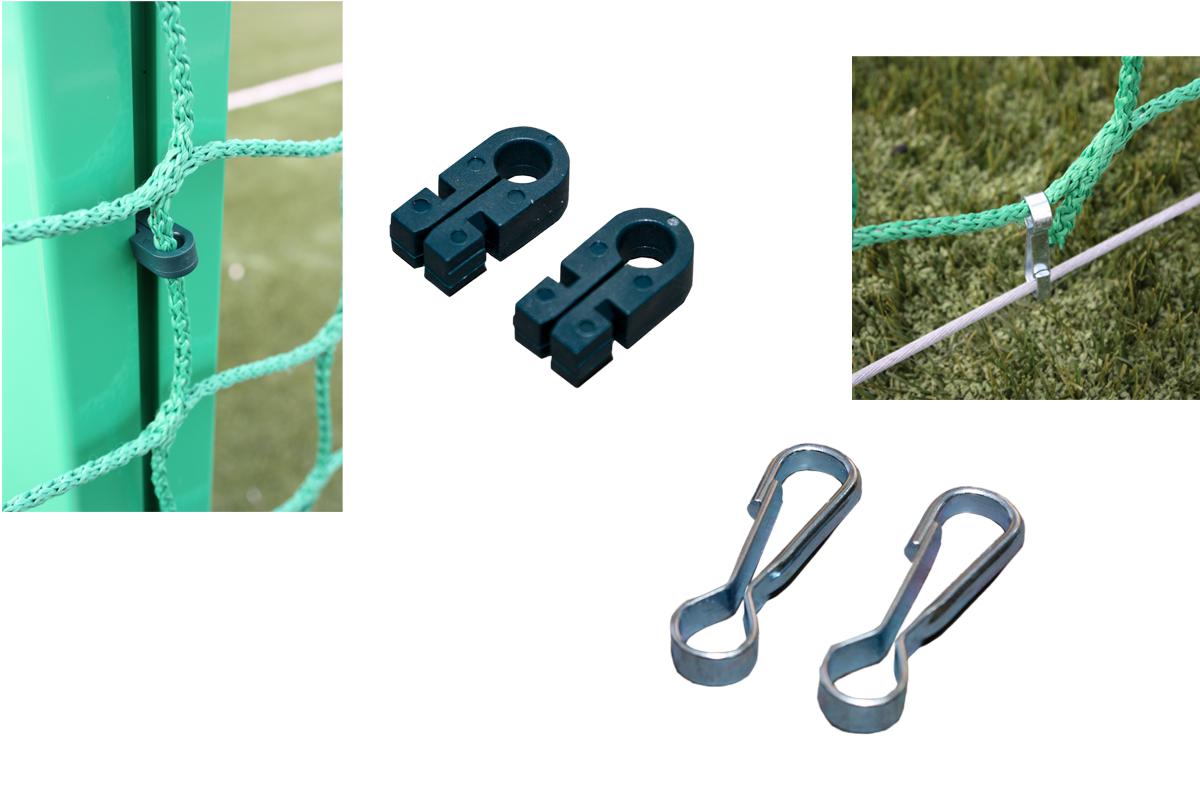 OUTDOOR BARRIER NETTING MOUNTED ON ALUMINIUM POSTS